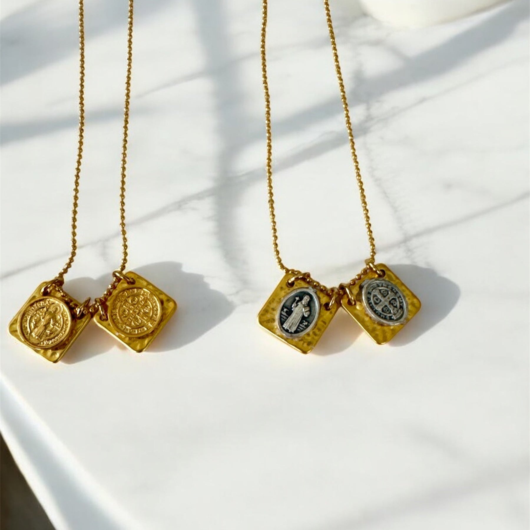 Saint Benedict Scapular Golden Mix – Agave Jewelry